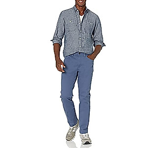 Amazon Essentials Men's Slim-Fit 5-Pocket Comfort Stretch Chino Pant (Previously Goodthreads), Denim, 38W x 34L