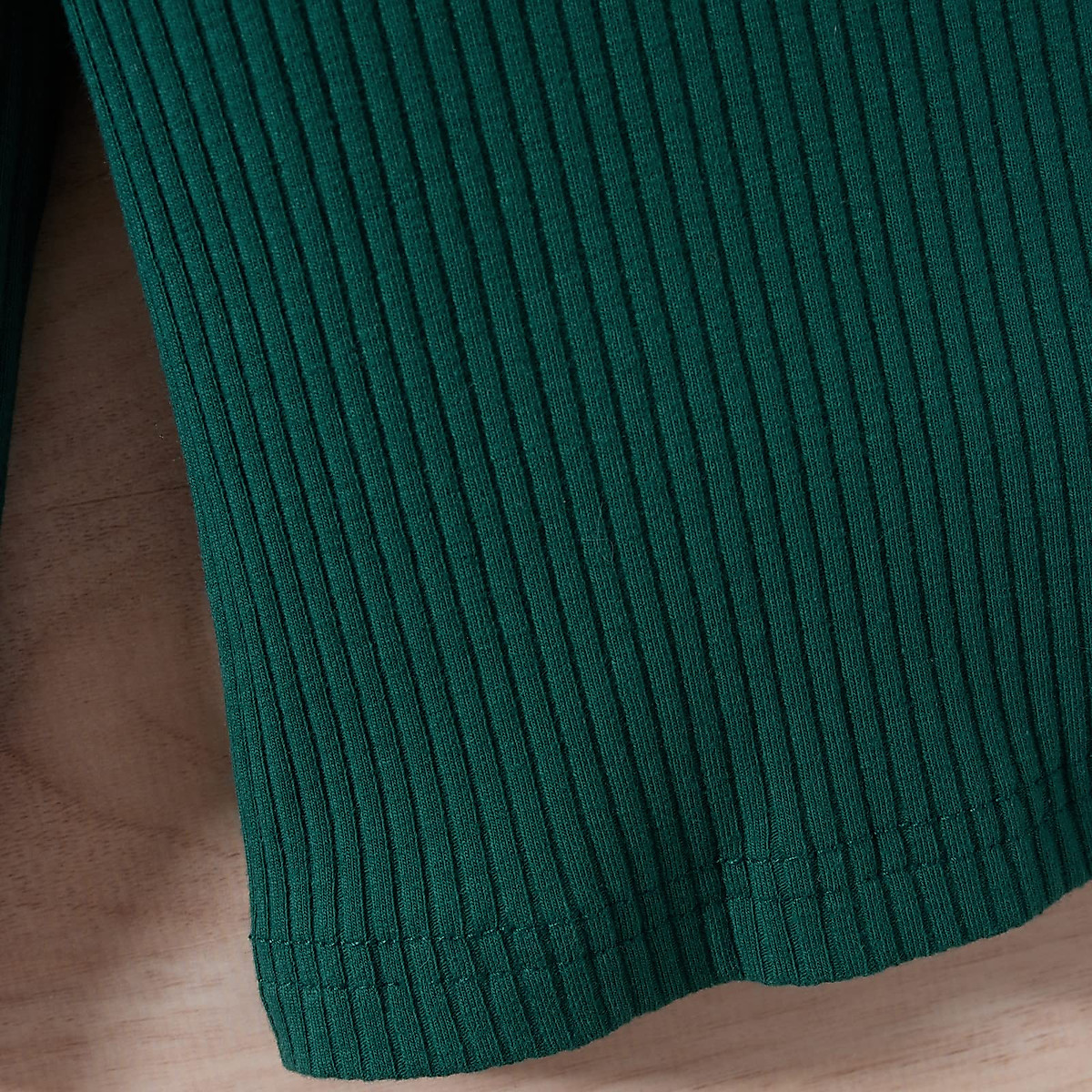 fhutpw Toddler Boy Fall Clothes 2T 3T 4T 5T Outfits Winter Long Sleeve Knitted Cotton Tops & Pants Sets Solid Color (A-Green, 2-3T)