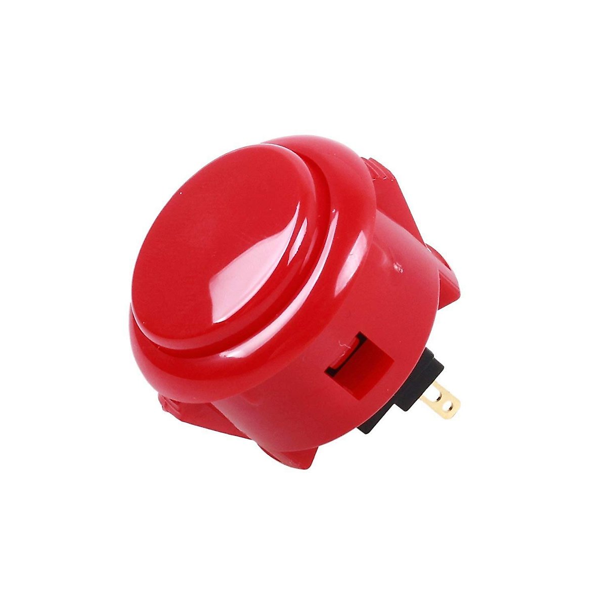 Sanwa 6 pcs OBSF-24 Original Push Button 24mm - for Arcade Jamma Video Game & Arcade Joystick Games Console (Red) S@NWA