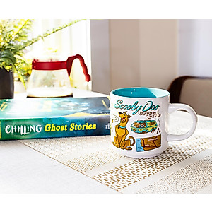 Silver Buffalo Scooby-Doo and the Gang Crystal Cove Ceramic Mug | Coffee Cup For Tea, Espresso, Cocoa | Holds 13 Ounces