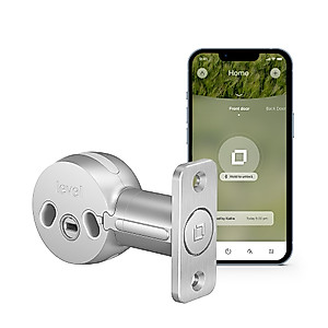 Level Bolt Smart Lock - Smart Deadbolt that Works with Your Existing Lock for Keyless Lock Entry, App-Enabled Bluetooth Lock with Smartphone Access, Compatible with Apple HomeKit