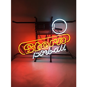 Neon Signs Gift Stern Pinball Real Glass Beer Bar Pub Recreation Room Game Room Wall Window Decoration
