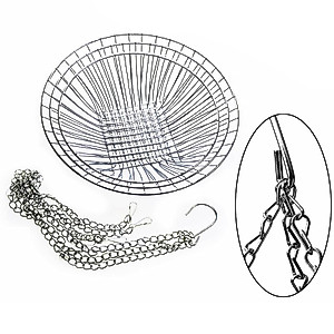 YYTONG 3 Tier Fruit Basket Hanging Heavy Duty Metal Fruit Baskets Bowl Vegetable Organizer for Kitchen, Detachable Vegetable Storage Fruit Stand Holder, Countertop Space Saver (Silver)