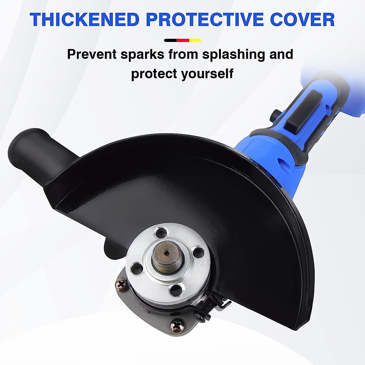 21V Cordless Angle Grinder Kit, 4-1/2'' Blade,10000 RPM Brushless Motor Electric Angle Grinder w/ 2-Position Handle, 3.0Ah Battery Grinder & Quick- Charger, for Cutting, Polishing