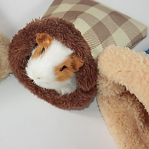 POPETPOP Hamster Bedding-Hedgehog Snuggle Sack Rat House Bed Winter Warm Fleece Small Pet Hamster Bed House Cage Nest Random Color-Small