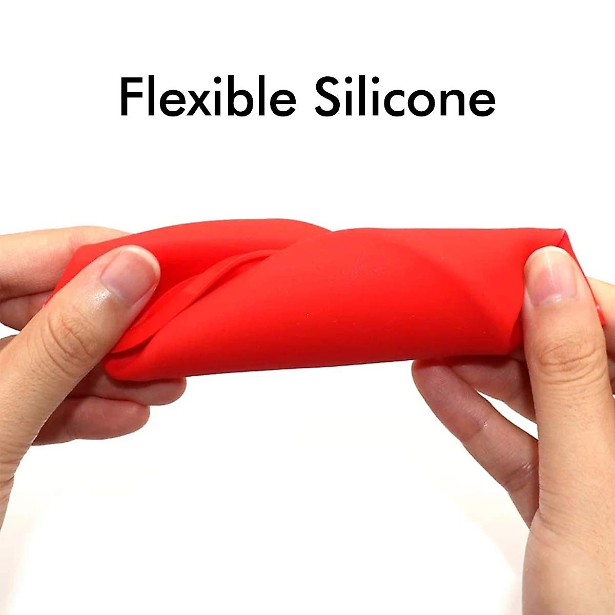 Round Cake Pans Silicone Molds for Baking, Red, Set of 3, Bakeware Pan for Layer Cakes, Cheese Cakes, Bread, Chiffon and Rainbow CakeNonstick&Quick Release Baking Pans(4 Inch, 6 Inch, 8 Inch)