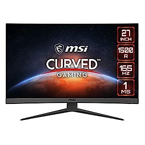 MSI G27C6, 27" Gaming Monitor, 1920 x 1080 (FHD), VA, 165Hz, FreeSync, HDMI, Displayport, Tilt