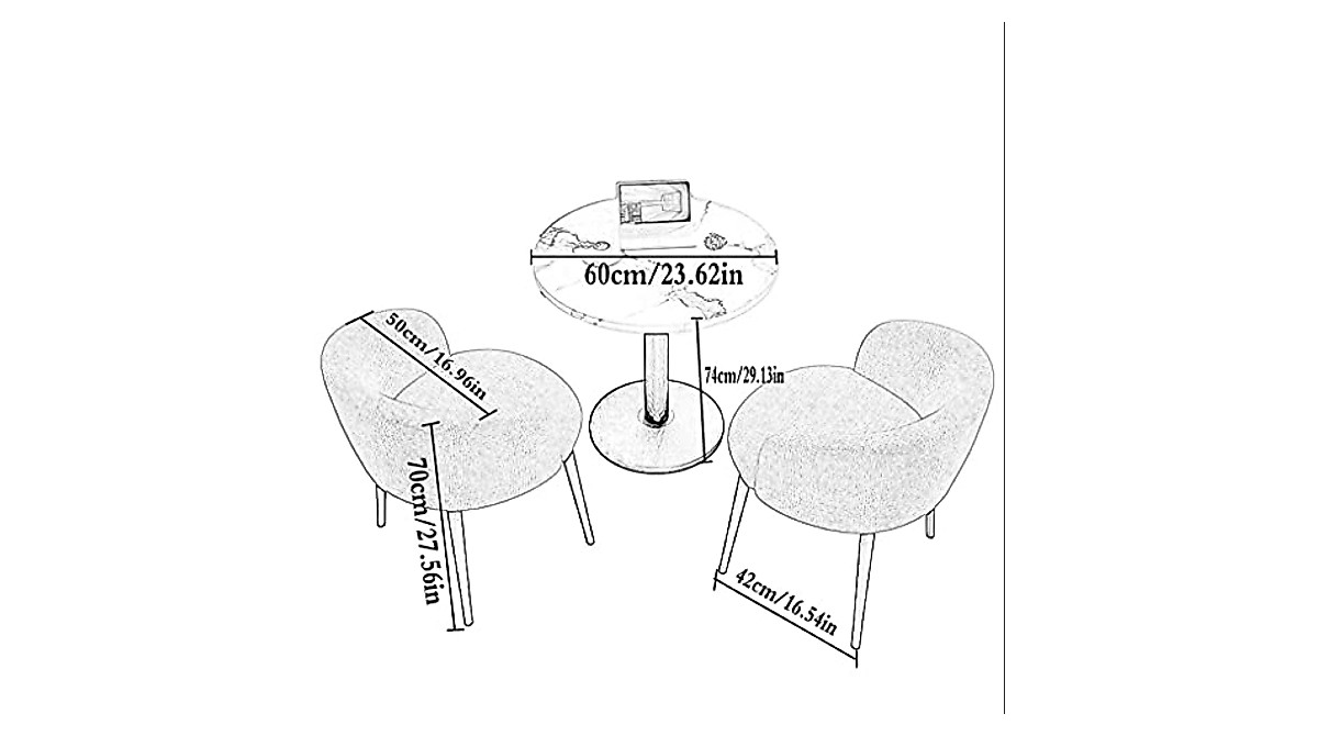 Stylish Office Dining Table Set - Gray Modern Design