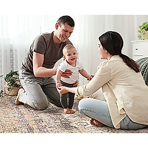 RORA Area Rug 5x7 Machine Washable Rugs for Living Room, Bedroom, Dining Room, Distressed Boho Home Decor Floor Decoration Carpet Mat