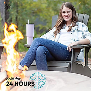 Simple Modern 40 oz Tumbler with Handle and Straw Lid | Insulated Cup Reusable Stainless Steel Water Bottle Travel Mug Cupholder Friendly | Gifts for Women Him Her | Trek Collection | Sea Glass Sage