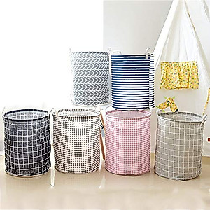 AKIMPE Storage Bins Foldable Large Cubes Collapsible Fabric Box Basket Organizer Containers Tote with Dual Handles for Cloth Home Nursery Office Toys Closet Shelf Drawer