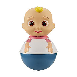 Cocomelon Weebles Figure Assortment, Chunky Moulded Figures, jj, moonbug, Preschool Imaginative Play, Brown