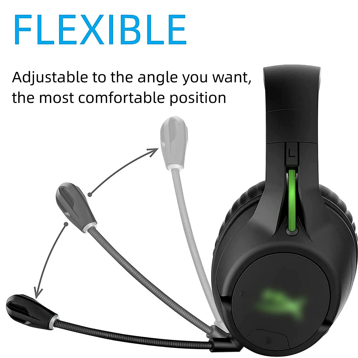 Cloud Flight MIC, Boom Microphone Replacement for Kingston Cloud HYPERX Cloud Flight and Flight S Gaming Headset on PS5, PS4, Xbox One, PC, Mac, Phone, Noise Cancelling