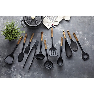 STAUB 40503-107 Serving Spoon Acacia Wood 31 cm Black