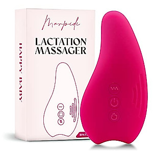 Lactation Massager with Heat – BPA-Free Breast Massager for Breastfeeding - 10 Function Modes, Warming Function for Clogged Duct Relief, Breast Engorgement Relief - Modern Breastfeeding Essentials