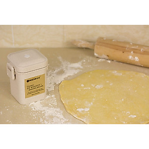 K ROCKSHEAT Ceramic Pie Weights, Baking Beads Pie Crust Weights, Natural baking beans with Wheat Straw Container (2.2Lb | 1000g)