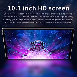 Tablet 10.1 Inch, 5G WiFi 4G LTE Tablet, Octa Core CPU, 8GB RAM 256GB ROM, Dual Camera GPS, FM, WiFi, BT,128GB Expand Support (US Plug 110‑240V)