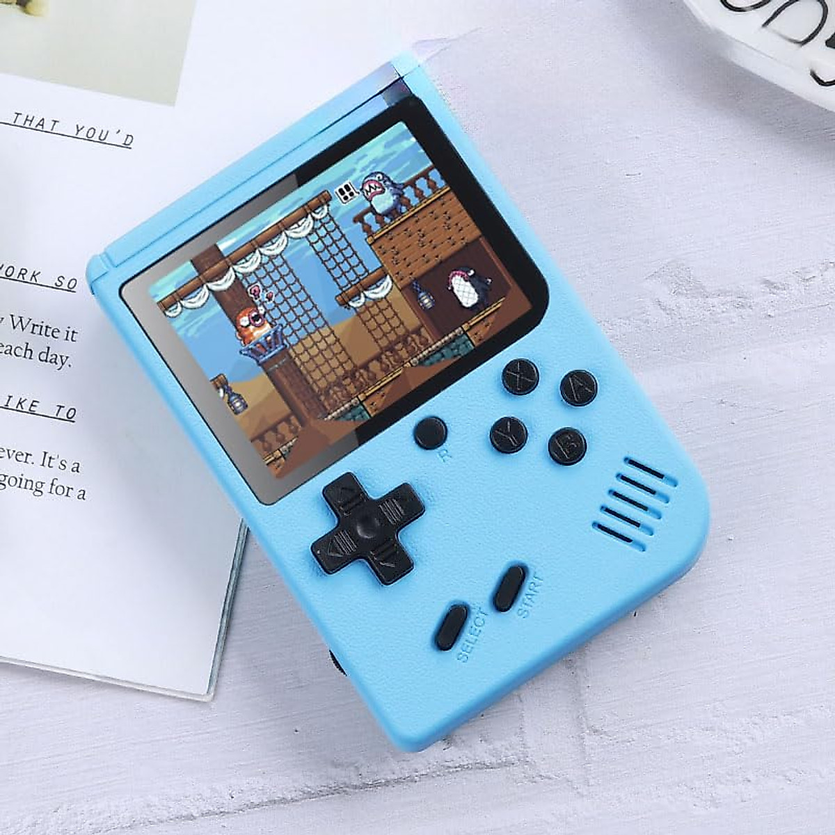 Handheld Game Console with Classical Retro Single and Multiplayer Games, 3.0 Inch Gameboy Kids Screen Portable Retro Video Game Console Support TV Connection (400 Games)