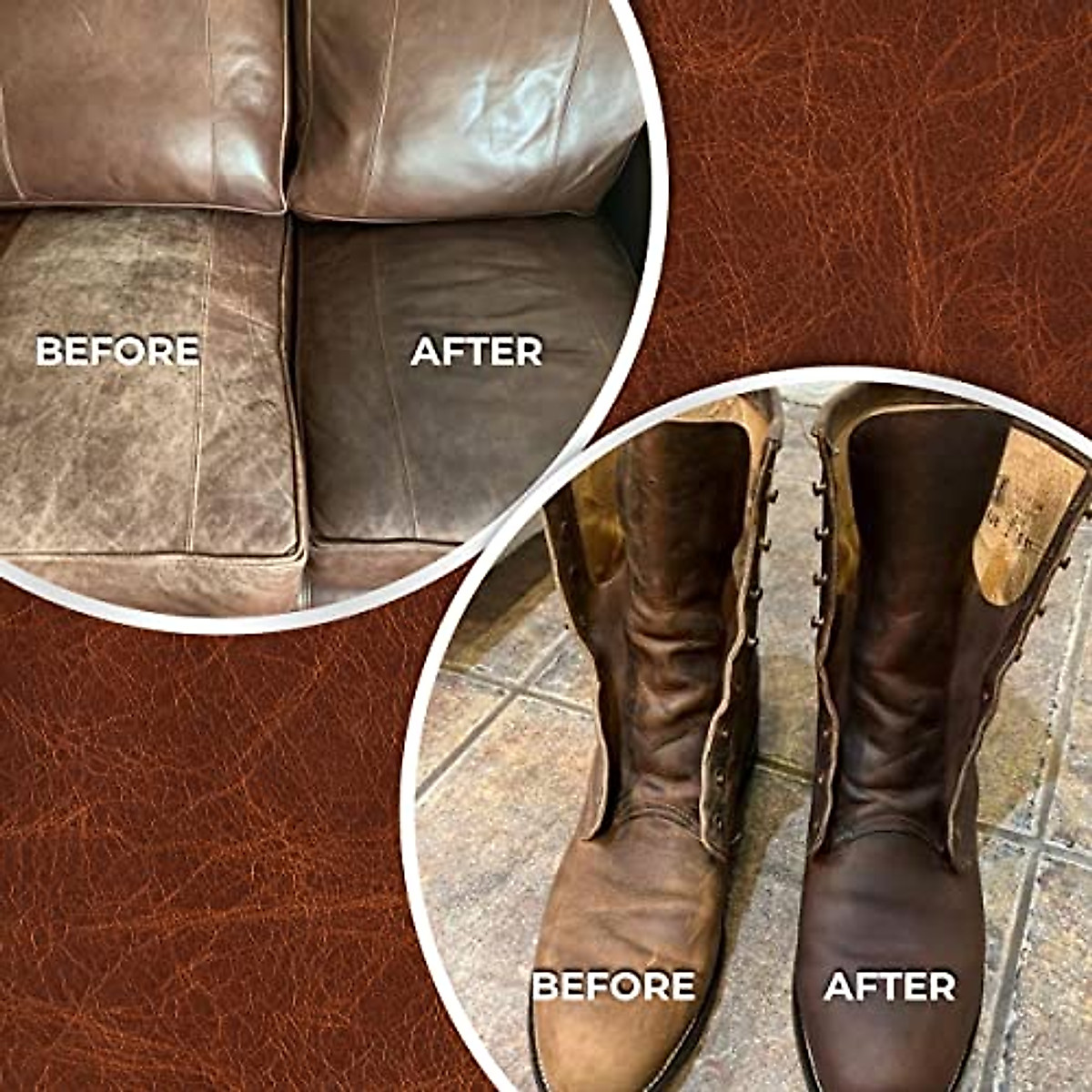 Leather Better Leather Conditioner for Furniture - Leather Cleaner and Restoration for Leather Couches, Boots and Shoes, Bags, Saddles and Tack, Jackets, and Car Seats/Leather Softener (10.4 oz)