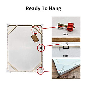 Hardy Gallery Coastal Beach Picture Wall Art: Beach Theme Window Canvas Art Prints Seascape Artwork Small Size for Bathroom (16” x12” x 1 Panel)