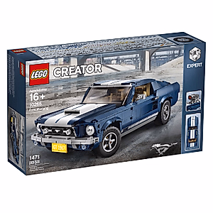LEGO Creator Expert Ford Mustang 10265 Building Set - Exclusive Advanced Collector's Car Model, Featuring Detailed Interior, V8 Engine, Home and Office Display, Collectible for Adults and Teens