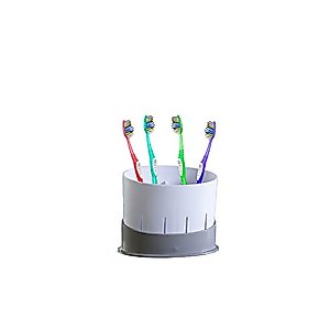 Camco 43513 Countertop Utensil Drainer - Perfect for Storing and Drying Eating Utensils, Sponges, Brushes and Soap - Includes A Perforated Drainer and Base to Keep Countertops Dry