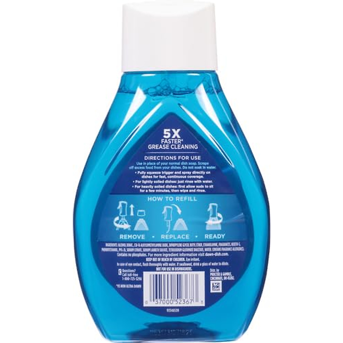 Dawn 52367 Platinum Powerwash Dish Spray Soap, Apple Scent, 16-oz. Refill