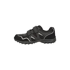Mountain Warehouse Mars Kids Adaptive Non-Marking Sneakers Black Kids Shoe Size 2 US