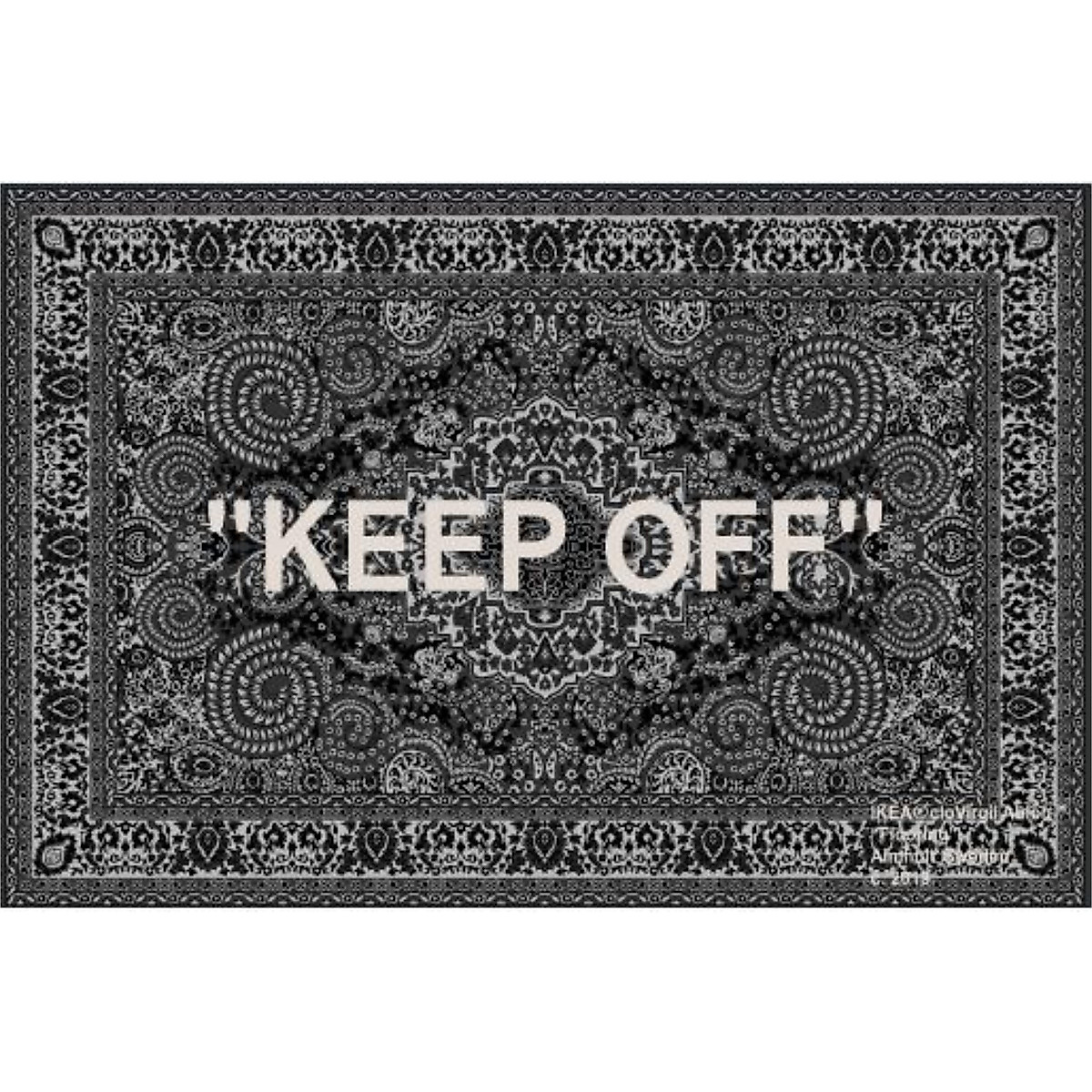 YIKUDU Keep Off Large Rugs Floor Mat Modern Carpet for Home Decoration Area Rug,Cozy Art Decoration Polyester Carpet 63 x 47 inch