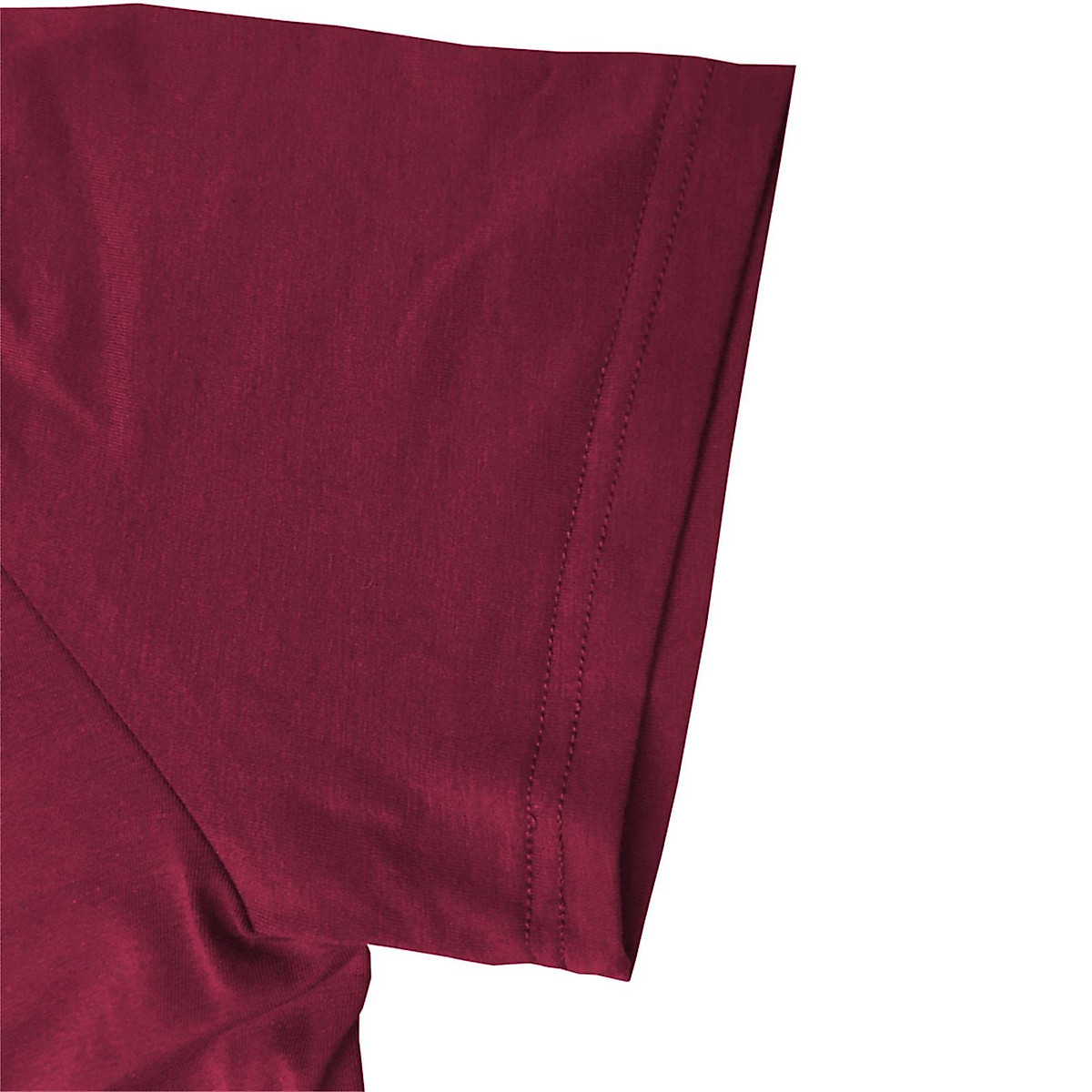 ROSEPARK Women Classic-Fit Short-Sleeve Crewneck T-Shirt Cute Graphic Printed Tees Tops Wine Red Small