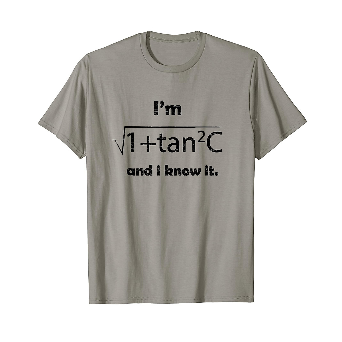 I'm Sexy Math Humor I'm Sec C And I know It Mathematics Love T-Shirt