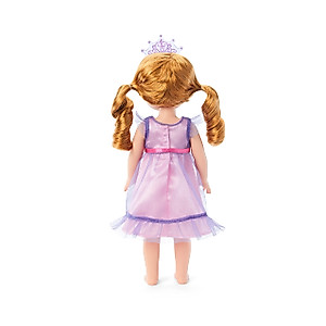 American Girl WellieWishers 14.5-inch Doll Royal Ruffles Nightie & Robe Outfit with a Tiara Headband, For Ages 4+