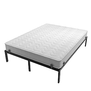 DiaOutro Bed Frame Non Slip Mattress Gaskets, 6 PCS Mattress Retainer Keep Mattress in Place for a Great Sleep, Adjustable Anti-Slip Baffle Fit for Most Metal Bed Frames, Black