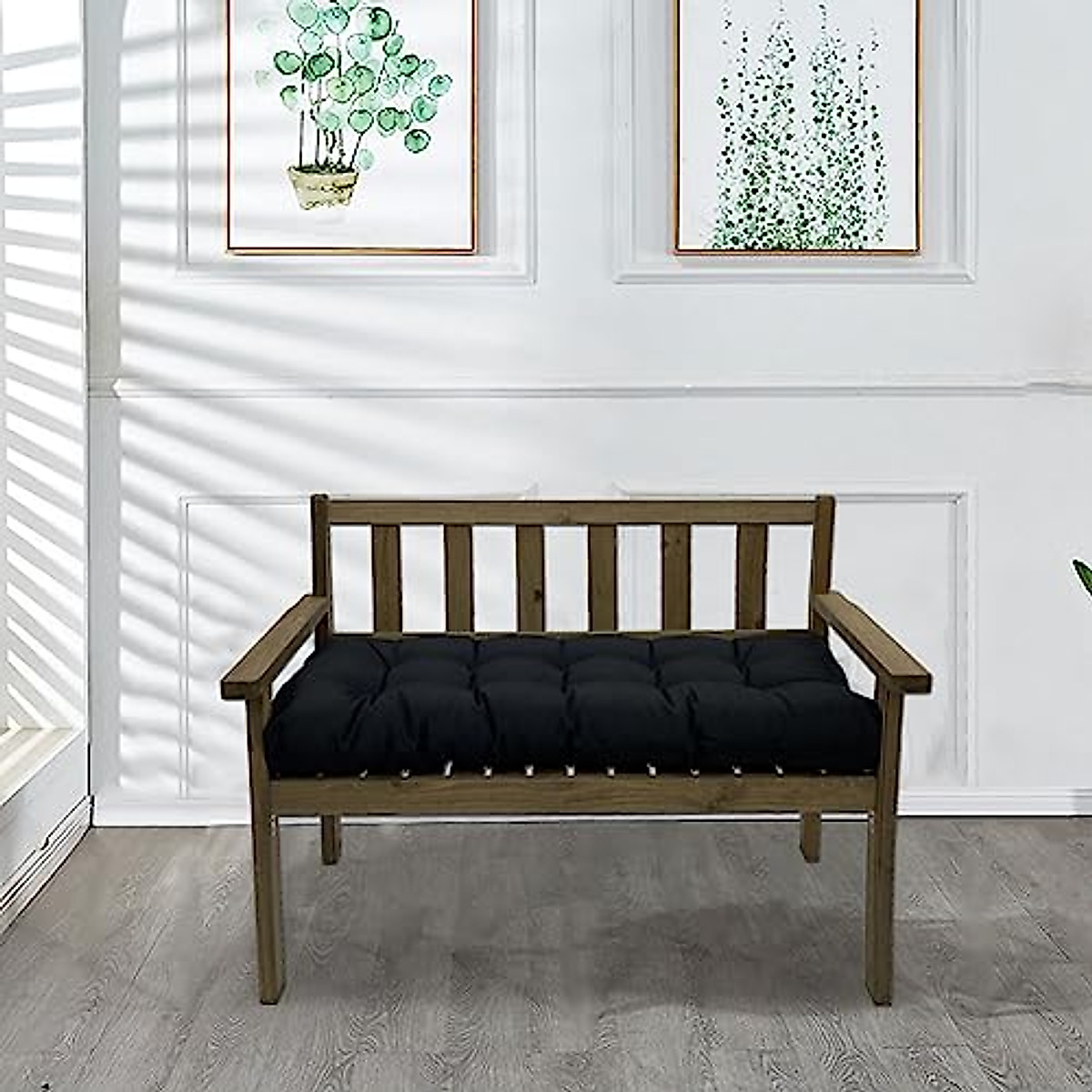 ATIASRAMA Outdoor Bench Cushion Waterproof-51.2" x19.7 All Weather Patio Chair Cushion Replacement,Non-Slip Long Chair Seat Pads for Patio Furniture Garden Indoor Window Seat