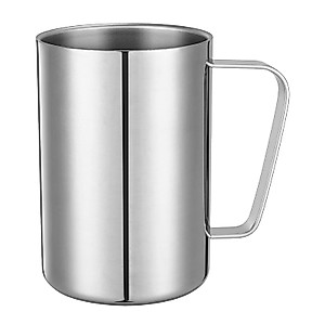luvtree Insulated Stainless Steel Coffee Beer Mug/Double-Wall Camping Travel Coffee Stainless Steel Cup/Double Wall Vacuum Travel Metal Hot Mug/Tumbler Mug/Shatterproof Cup.500ml,1Piece