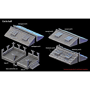 HERO Creations Lumber Mill RPG - Dungeons and Dragons - DND - Pathfinder - Diorama - Figurine Miniature (Gray/Unpainted)