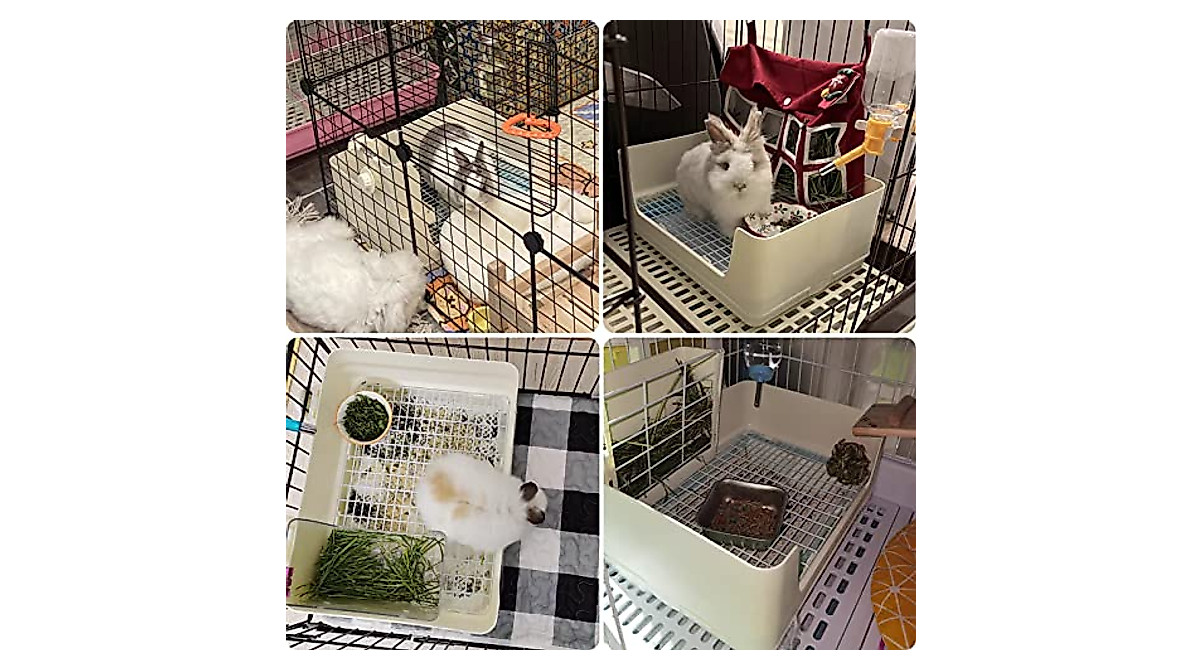 Fhiny Large Rabbit Litter Box - Perfect for Small Pets