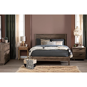 South Shore Fynn Headboard, Full, Fall Oak