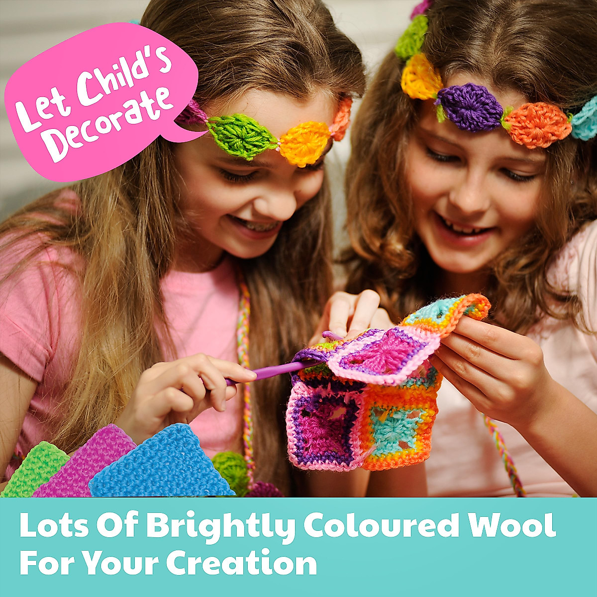 4M 3625 Easy-To-Do Crochet Kit - DIY Arts & Crafts Yarn Gift for Kids & Teens, Boys & Girls