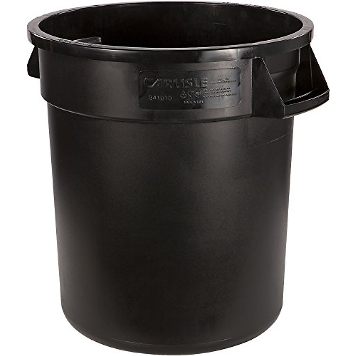Carlisle FoodService Products 34101003 Round Waste Container, 10 gal, Black
