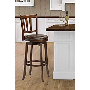 Hillsdale Presque Isle Swivel Stool, Bar Height, Cherry