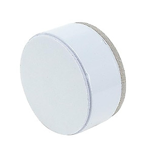 KUMGROT 4 Pcs Height 1.81" Bed and Furniture Risers Heavy Duty Round Sofa Table Risers Lifts with Felt Pad for Dresser Bed Chair (White)