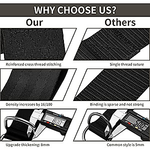 [New 2023] Tree Swing Hanging Straps Kit, 10FT Extra Long Heavy Duty Tree Swing Strap Holds 4000 LBS, Tree Swing Hammock with Safer Lock Snap Carabiner Hooks,Perfect for Swings or Hammock