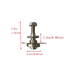 BOLWHAO 4 Pcs Rocking Chair Bearing Connecting Piece Rocking Chair Bearing Screws Kits Furniture Connecting Fittings (M8*45mm)