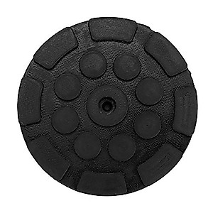 Qiilu Auto Jacking Lift Pad, 4 Pcs Car Round Rubber Arm Pads Auto Jacking Lift Pads Weightlifter Accessories