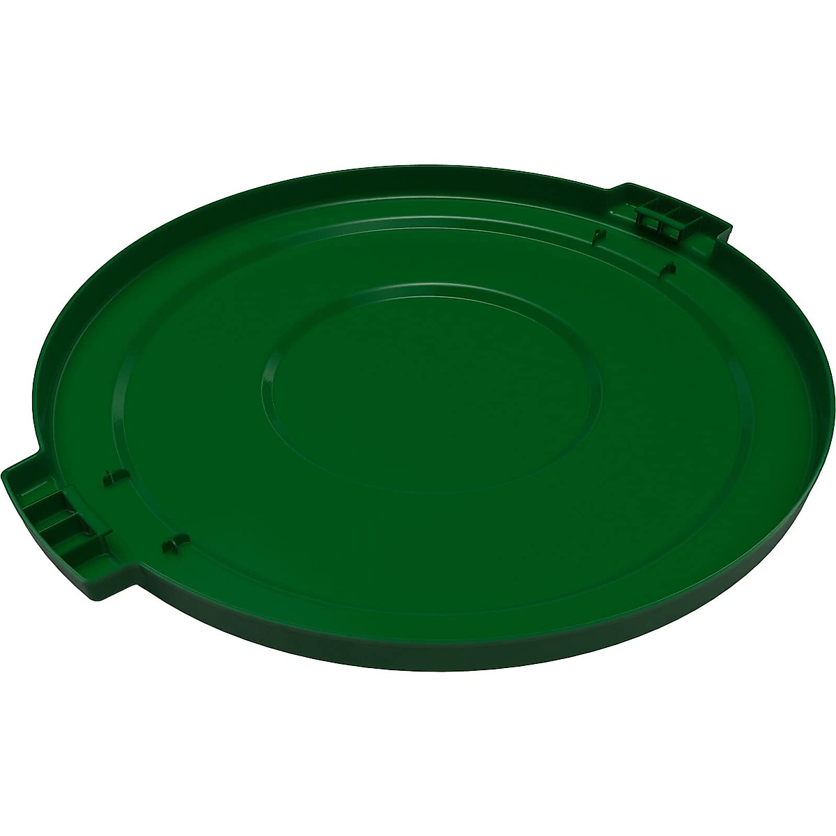 SPARTA Bronco Waste Container Trash Can Lid, Round Trash Bin for Disposal, 32 Gallons, Green