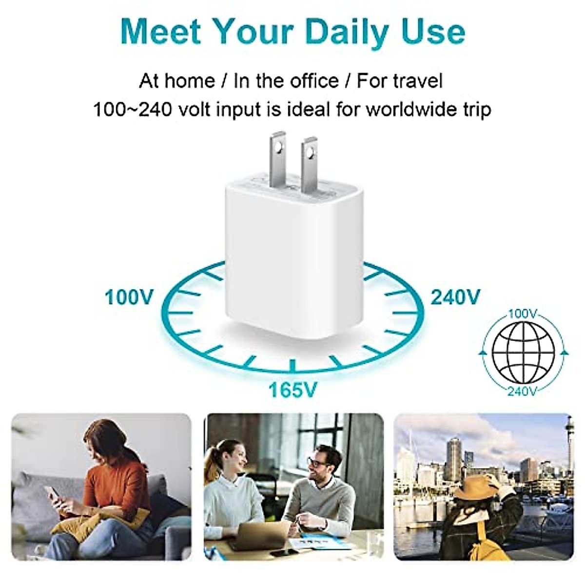 USB C Fast Charger Block【2-Pack】 20W USB C Wall Charger PD 3.0 Power Brick Adapter Compatible with iPhone 13/12/11 Pro Max/Pro/Mini/Xs Max/XR/X, iPad Pro 2020