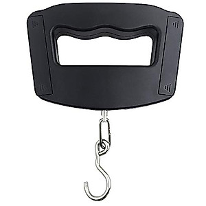 AFUNTA 50Kg 10g LCD Home Electronic Digital Portable Hanging Weight Hook Travel Luggage Scale