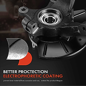 A-Premium 2 x Front Steering Knuckle & Wheel Bearing Hub Assembly Compatible with Ford Escape 05-12, Mazda Tribute 05-06/08-11, Mercury Mariner 05-11, w/5-Lug, Replace # 5L8Z3K185BA, 5L8Z3K186BA