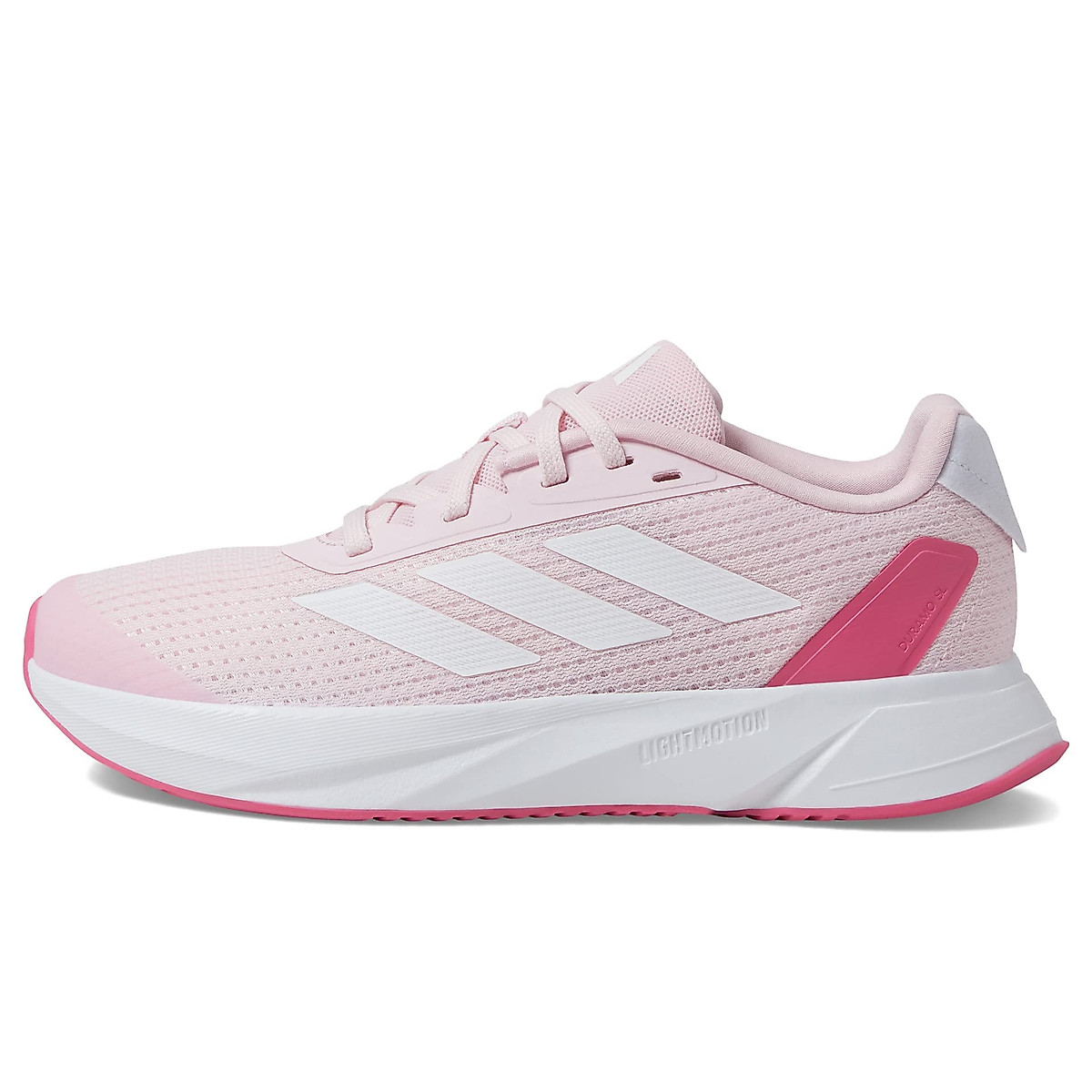 adidas Duramo SL Sneaker, Clear Pink/White/Pink Fusion, 11.5 US Unisex little kid